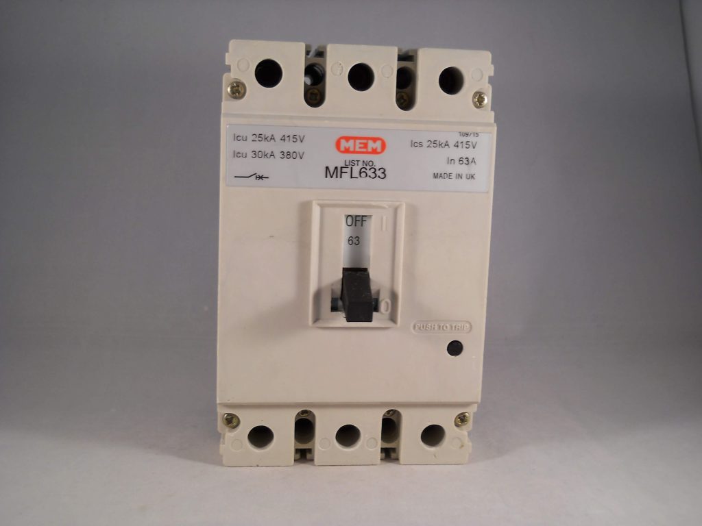MEM MCCB 63 Amp Triple Pole 63A 3 Phase Breaker Bill TLF633 Memshield 2 ...