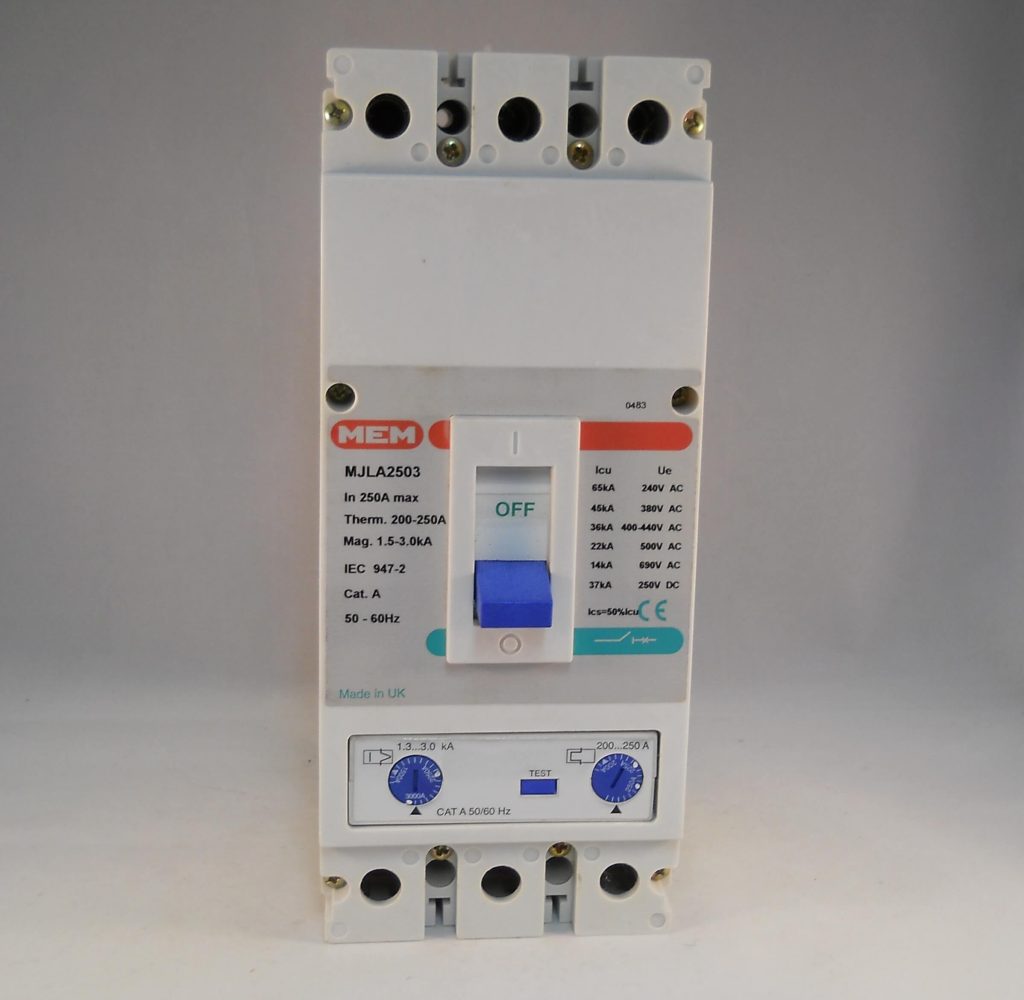 MEM MCCB 250 Amp Triple Pole 250A 3 Phase Bill TLJA2503 Memshield 2 ...