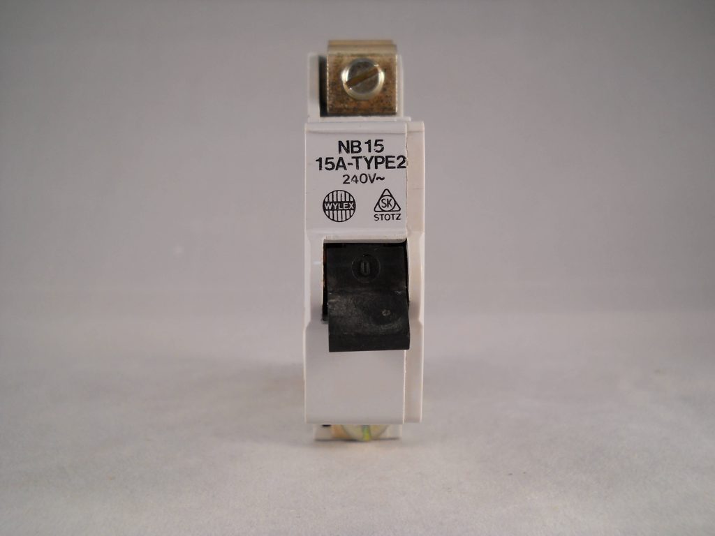 Wylex NB MCB 15 Amp M6 Type 2 Single Pole 15A Circuit Breaker Stotz ...