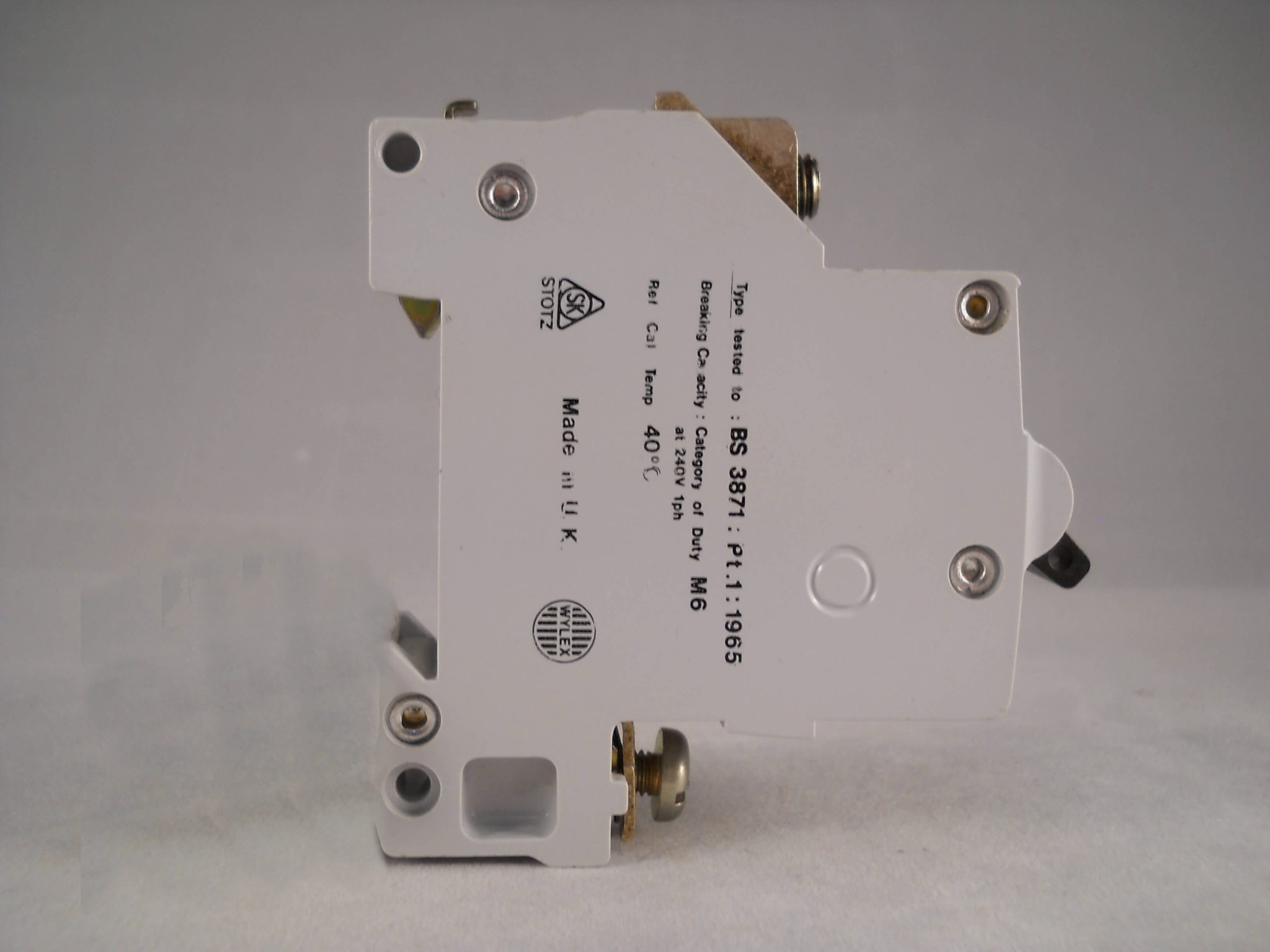 Wylex NB MCB 15 Amp M6 Type 2 Single Pole 15A Circuit Breaker Stotz ...