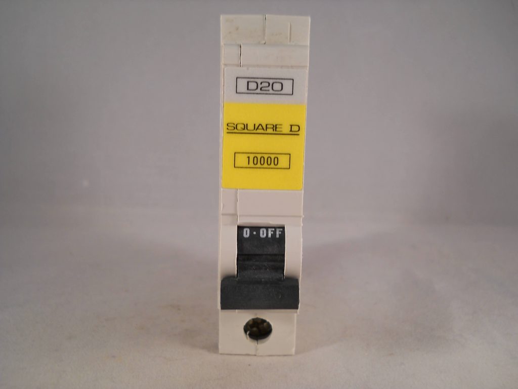 Square D QOE MCB 20 Amp Single Pole Qwikline Breaker Type D 20A ...