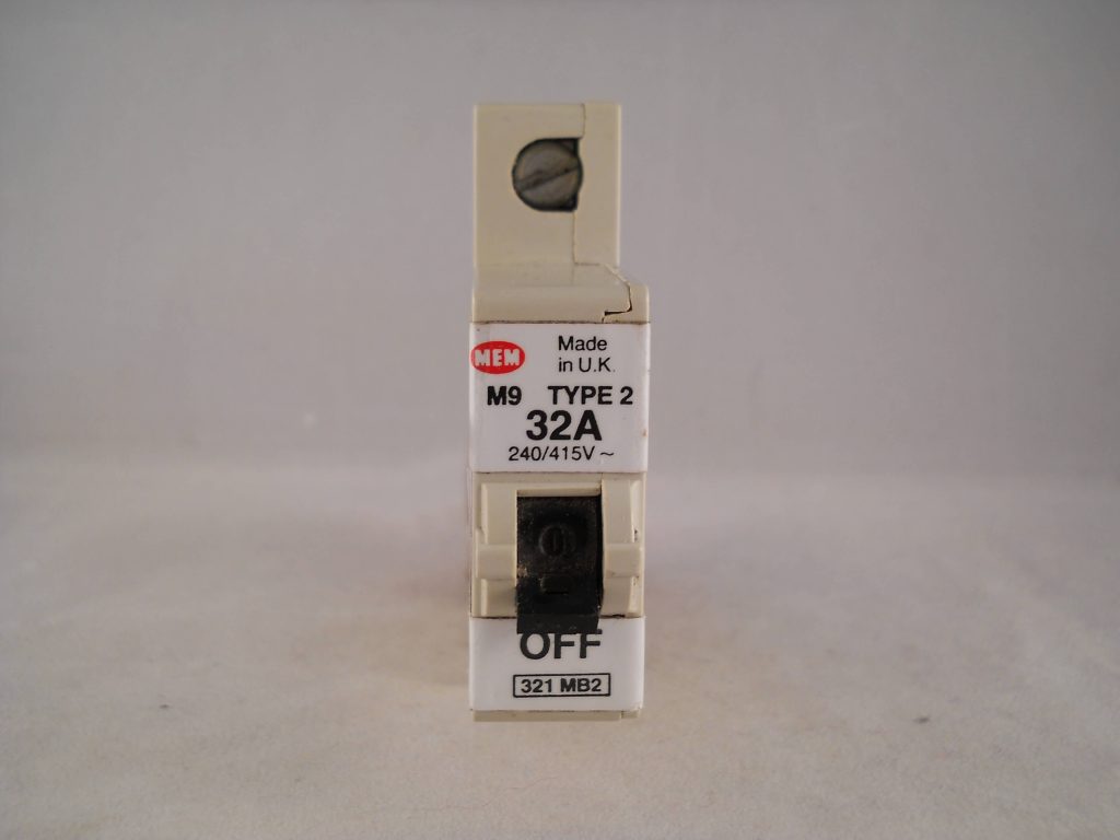 MEM MCB Type 2 32 Amp M9 Single Pole 32A Memshield Circuit Breaker ...