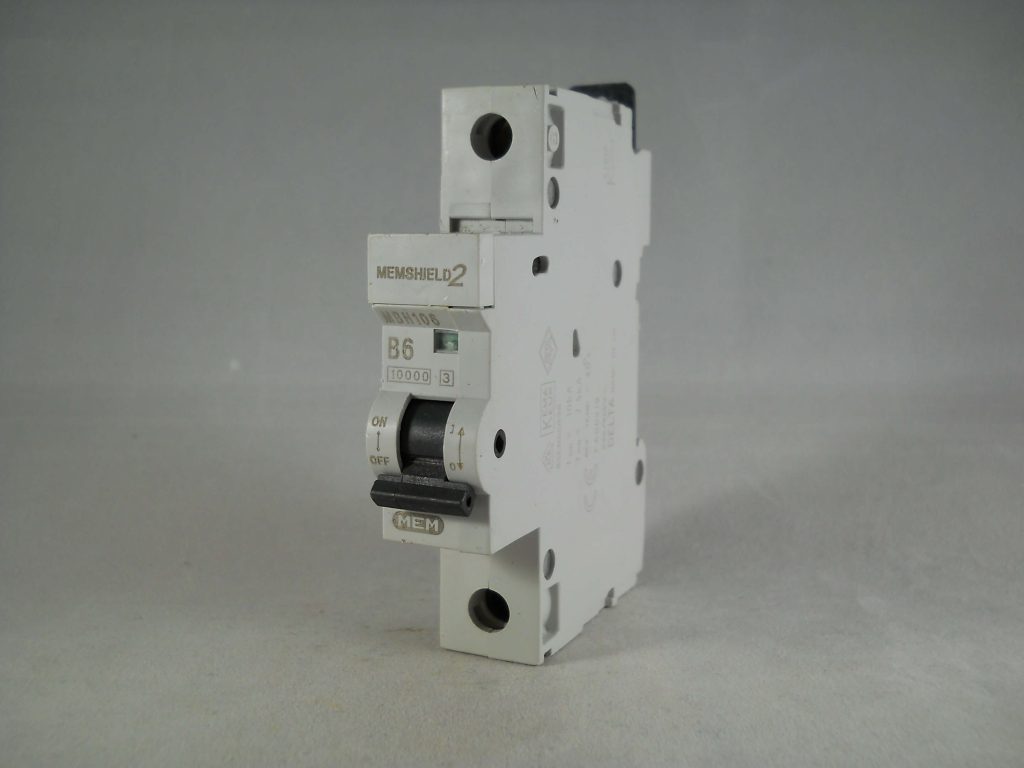 MEM Memshield 2 MCB 6 Amp Type B 6A Single Pole Circuit Breaker MBH106 ...