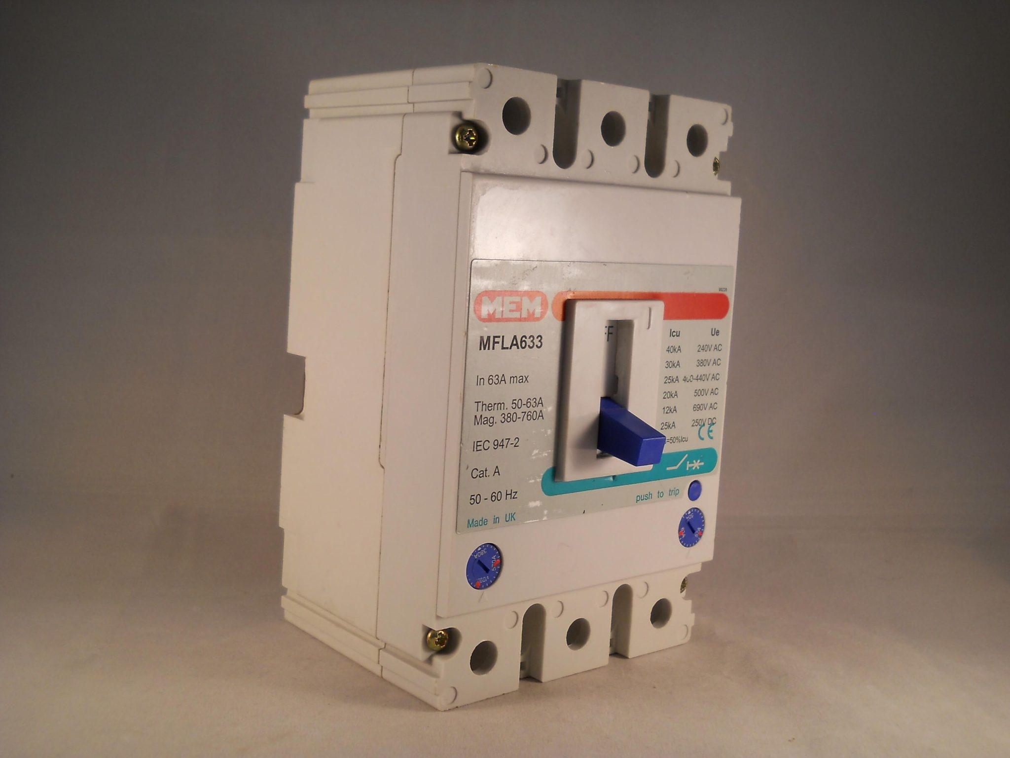 MEM MCCB 100 Amp Triple Pole 100A 3 Phase Bill TLE1003 Memshield 2 ...