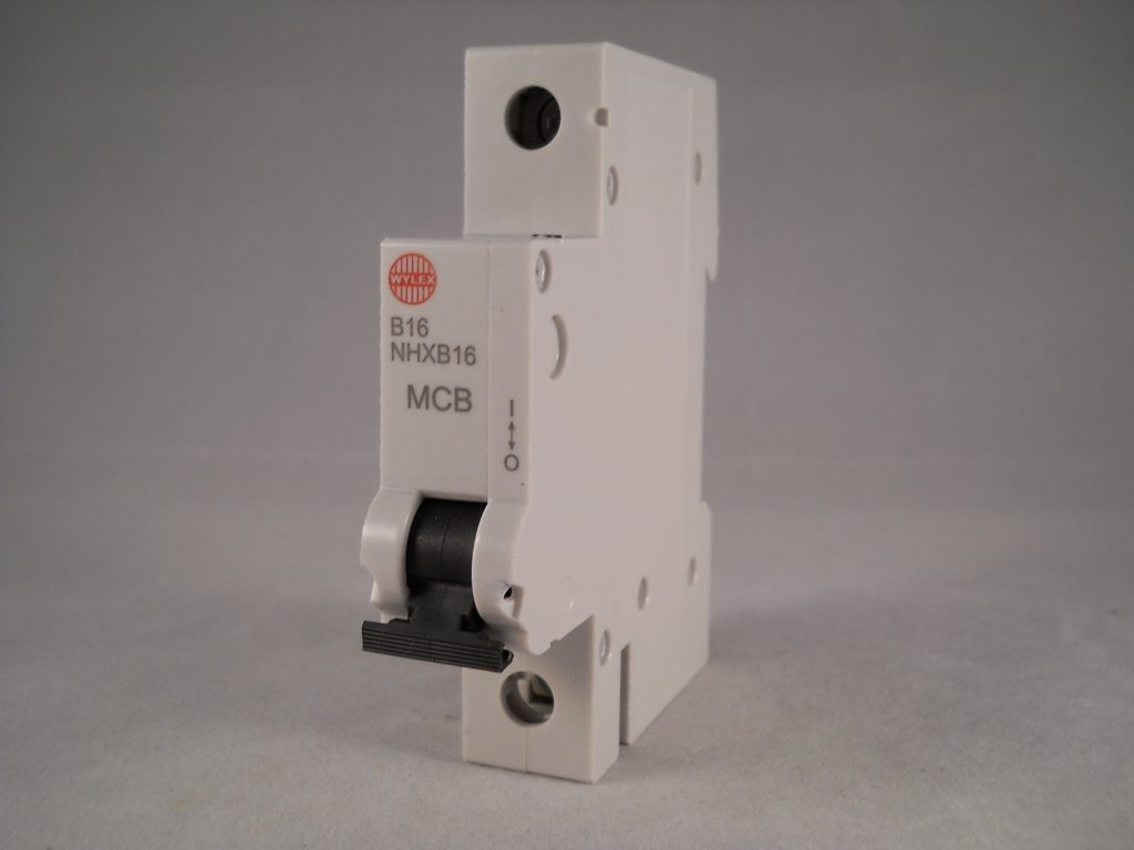 Wylex MCB 16 Amp Single Pole Circuit Breaker Type B 16A NHX NHXB16 ...