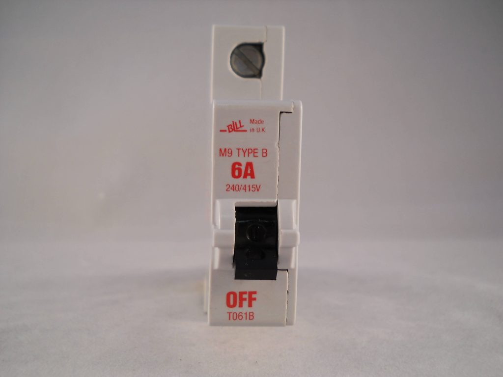 Bill MCB Type B 6 Amp M9 Single Pole 6A Talisman Breaker MEM 61MB2 ...
