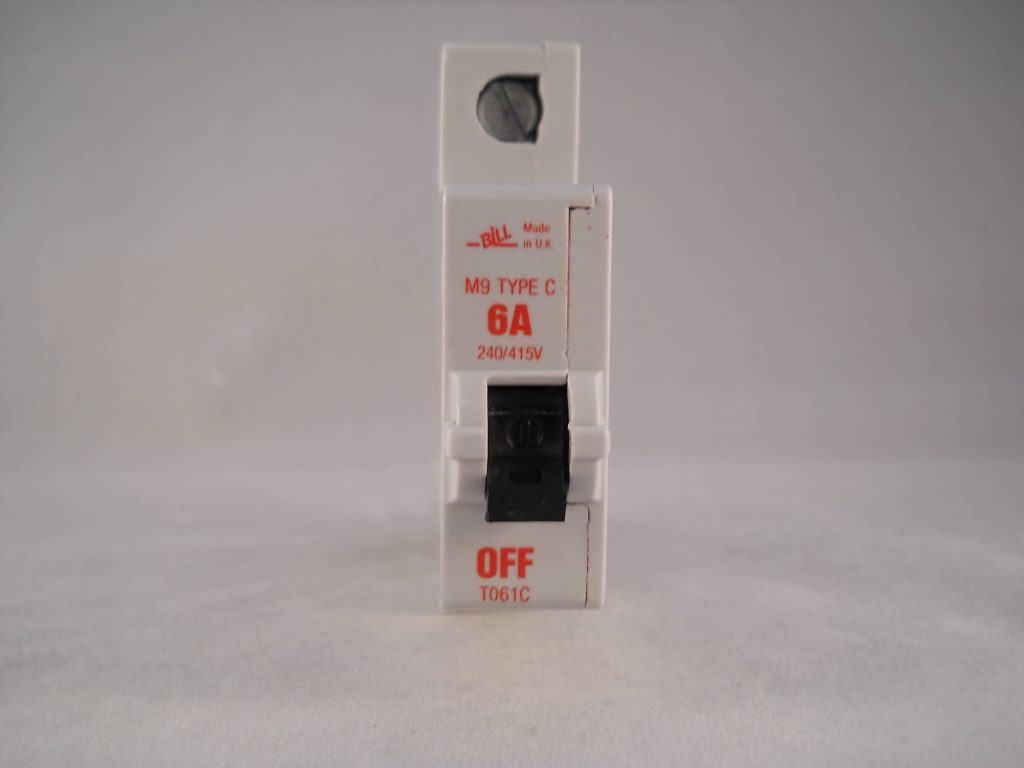 Bill MCB Type C 6 Amp M9 Single Pole 6A Talisman Breaker MEM 61MB3 ...
