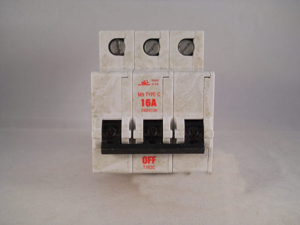 Bill MCB 16 Amp Type C M9 Triple Pole 3 Phase Breaker 16A MEM 163MB3 ...