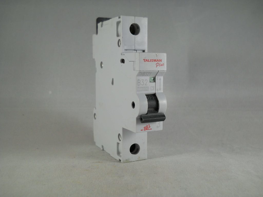 Bill Talisman Plus MCB 32 Amp Type B 32A Single Pole Breaker MEM MBH132 ...
