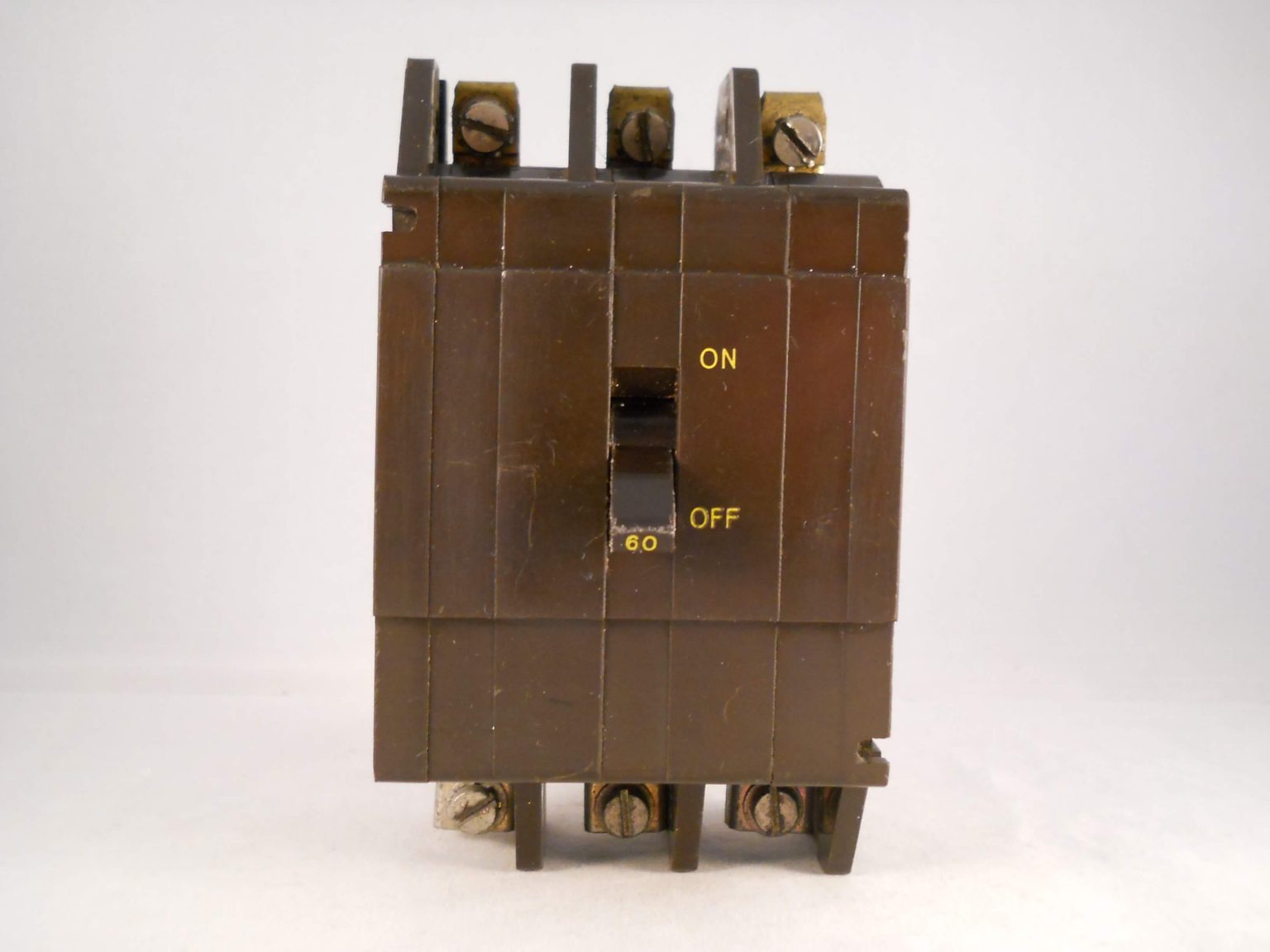Crabtree C50 MCB 60 Amp Type C 60A Triple Pole 3 Phase Breaker C-50 53/ ...