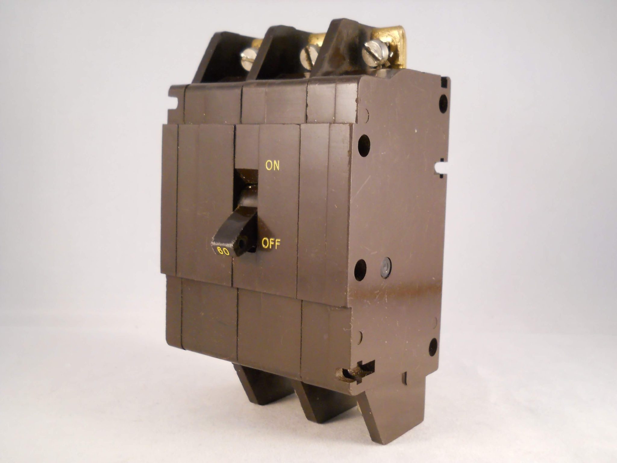 Crabtree C50 MCB 60 Amp Type C 60A Triple Pole 3 Phase Breaker C-50 53/ ...