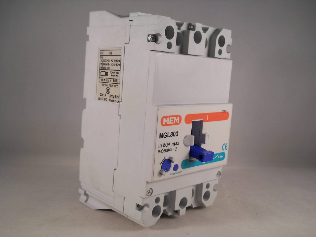 MEM MCCB 80 Amp Triple Pole 80A 3 Phase Breaker Bill TLG803 Memshield 2 ...