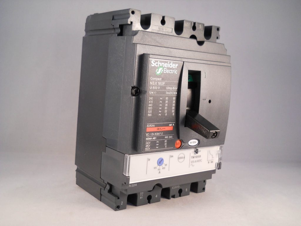 Schneider MCCB 125A Triple Pole 3 Phase 125A Merlin Gerin NSX160F ...