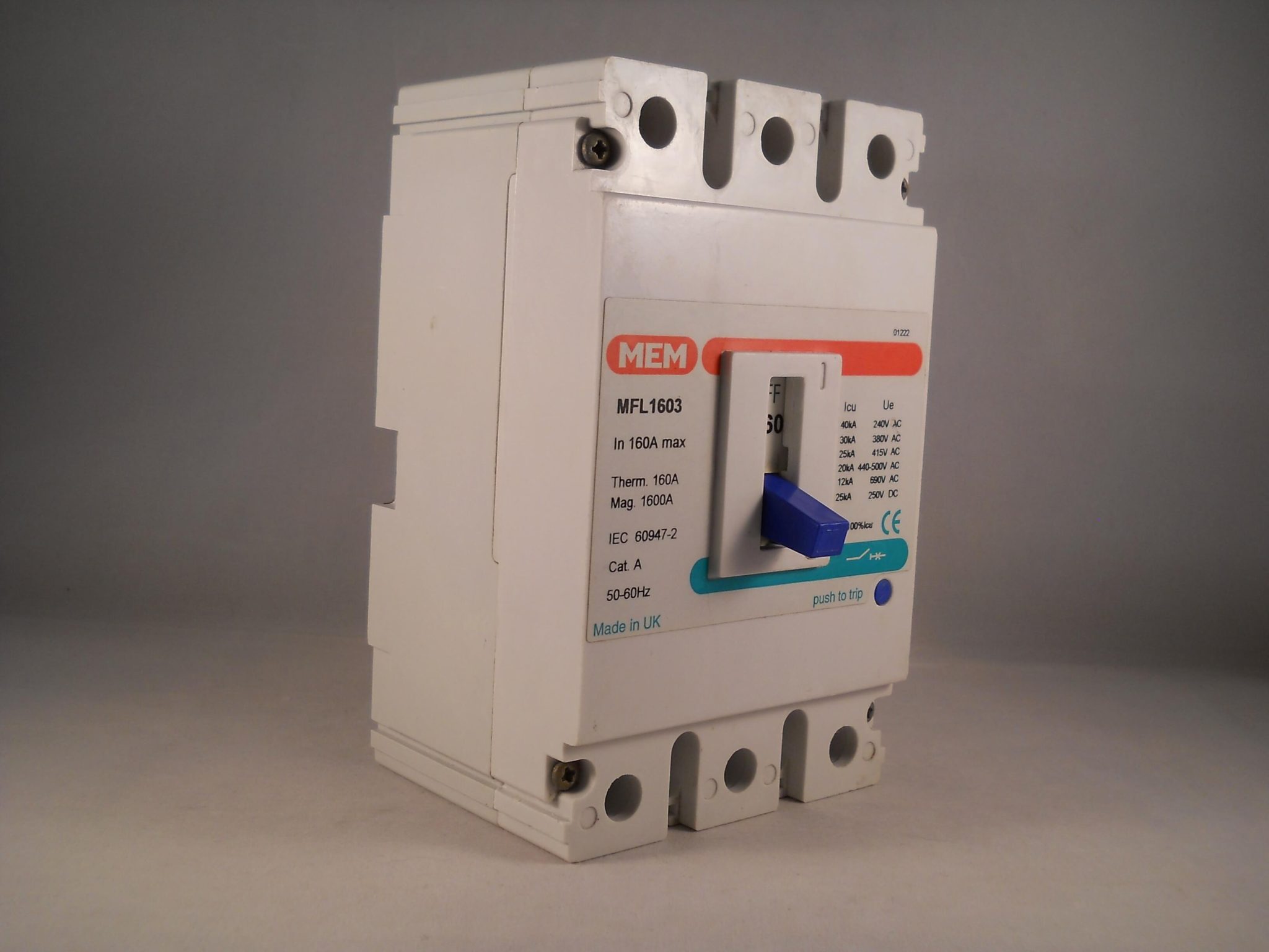 MEM MCCB 160 Amp Triple Pole 160A 3 Phase Bill TLF1603 Memshield 2 ...