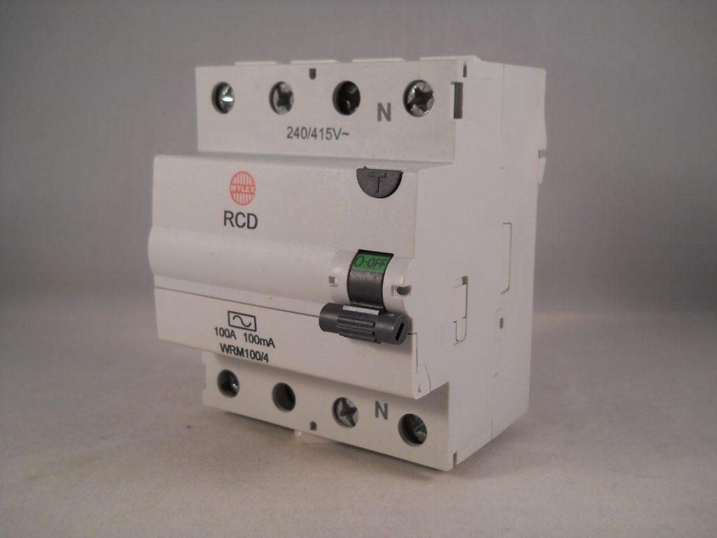 Wylex RCD 100 Amp 100mA Four Pole 100A RCCB Trip WRM100/4 NEW ...