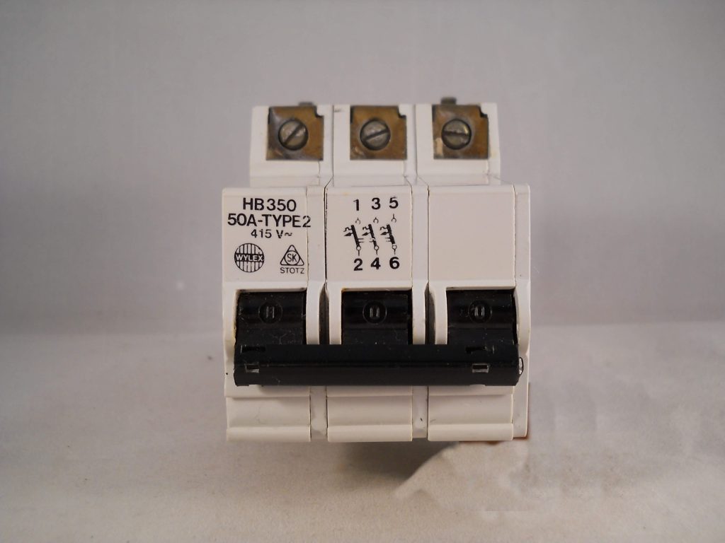 Wylex MCB 50 Amp Type 2 M9 Triple Pole 3 Phase 50A S213 Stotz Kontakt ...