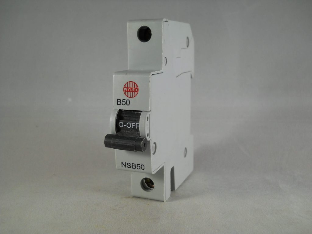 Wylex NSB MCB 50 Amp Single Pole Circuit Breaker Type B 50A NSB50 ...