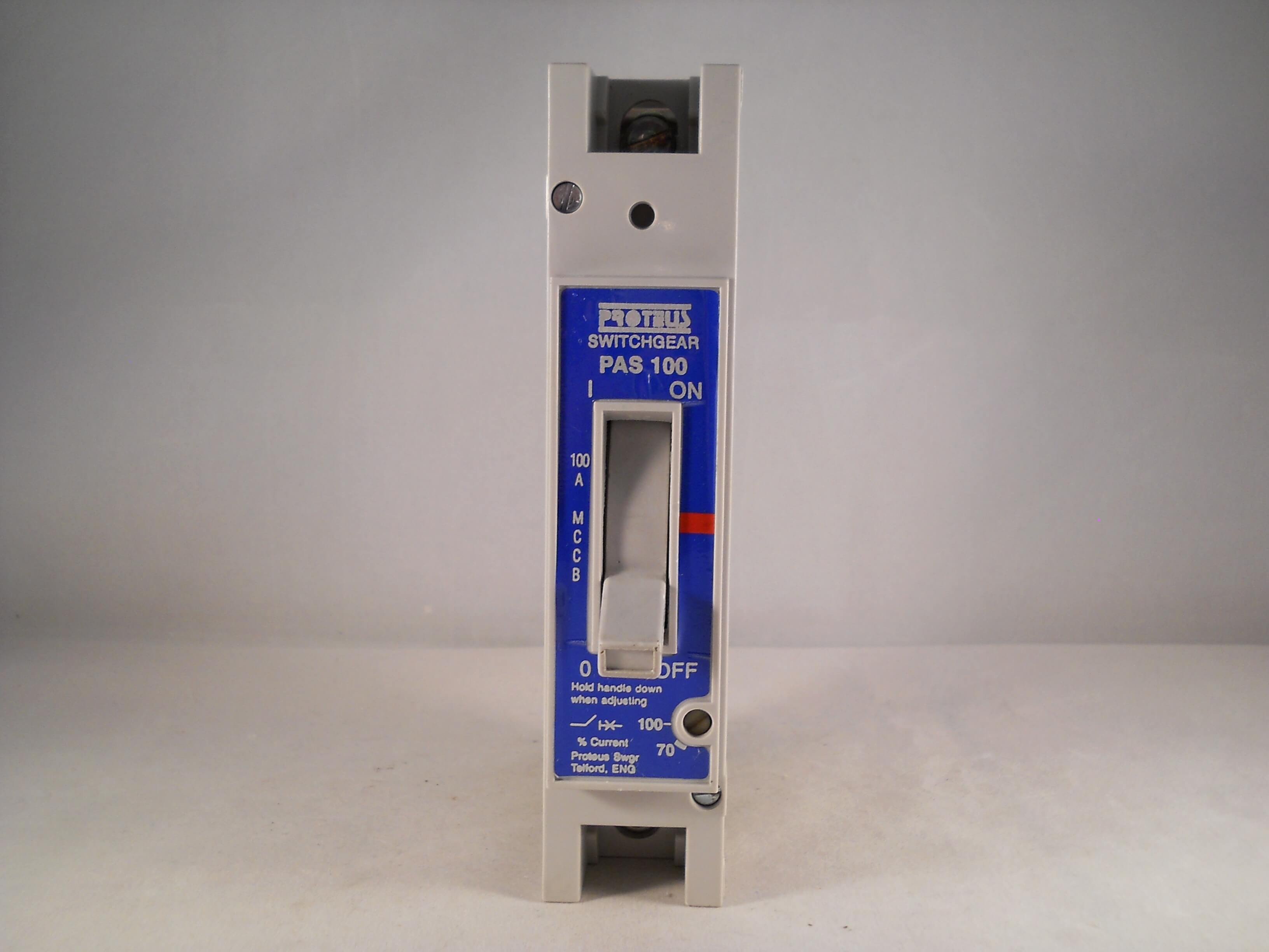 Proteus MCCB 100 Amp Single Pole Circuit Breaker 100A PAS100 - Willrose ...