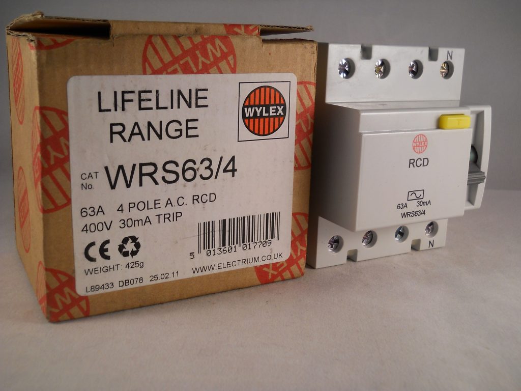 Wylex RCD 80 Amp 30mA Double Pole 80A RCCB Trip WRS80/2 - Willrose ...