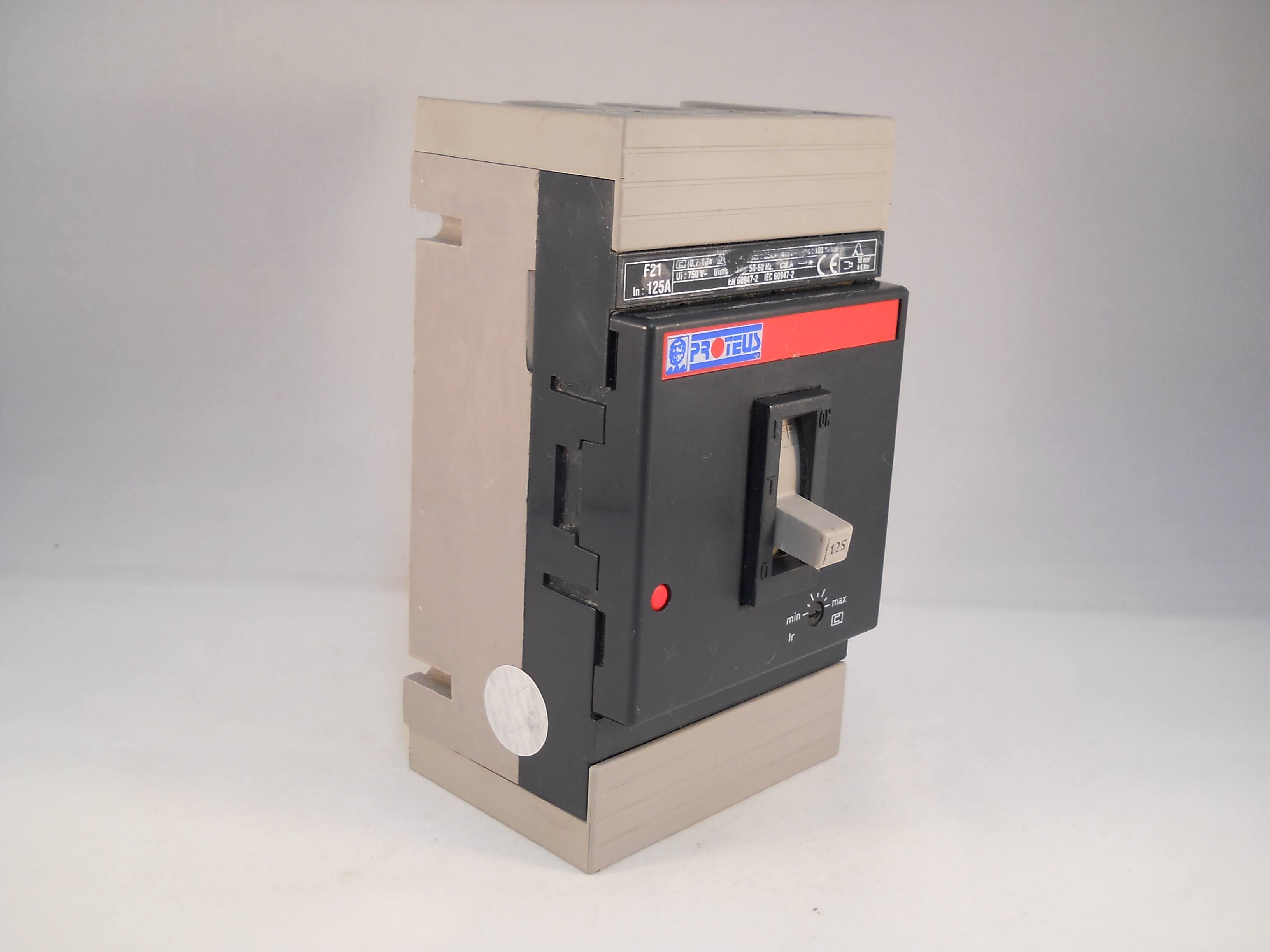 Proteus MCCB 125 Amp Triple Pole 3 Phase F21 125A Circuit Breaker ...