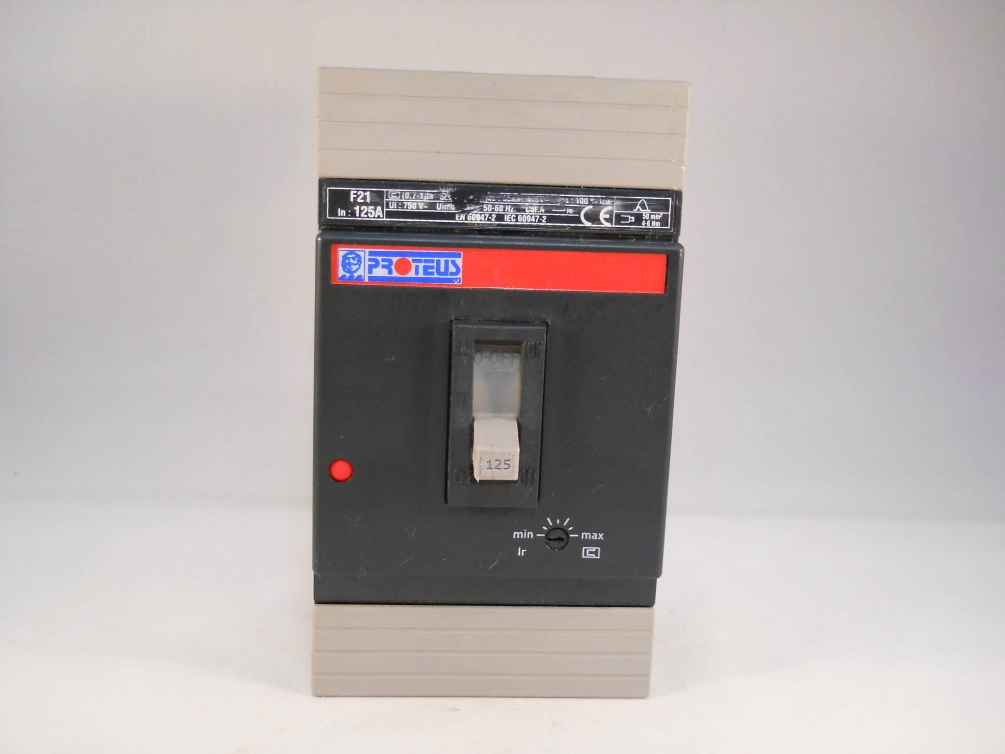 Proteus MCCB 125 Amp Triple Pole 3 Phase F21 125A Circuit Breaker ...
