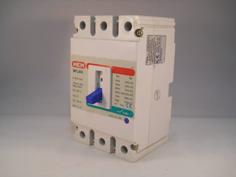 MEM MCCB 80 Amp Triple Pole 80A 3 Phase Breaker Bill TLF803 Memshield 2 ...