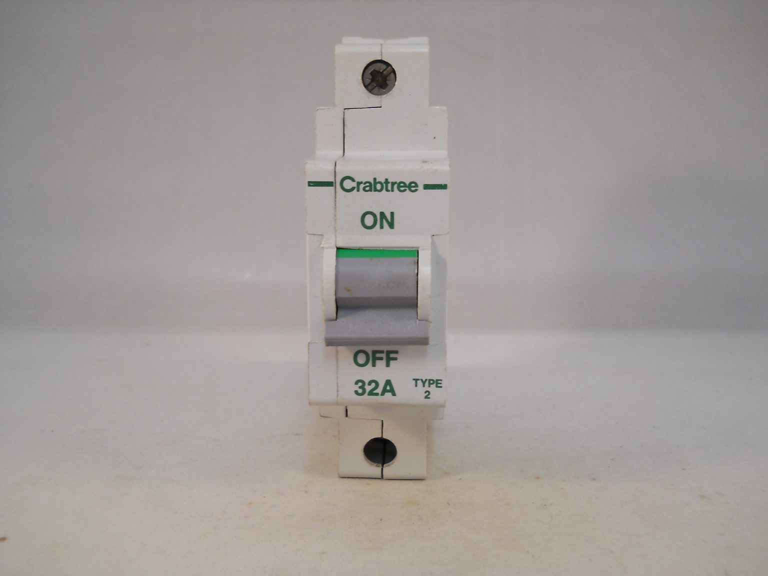 Crabtree Polestar MCB 32 Amp Type 2 32A Single Pole Circuit Breaker 602 ...