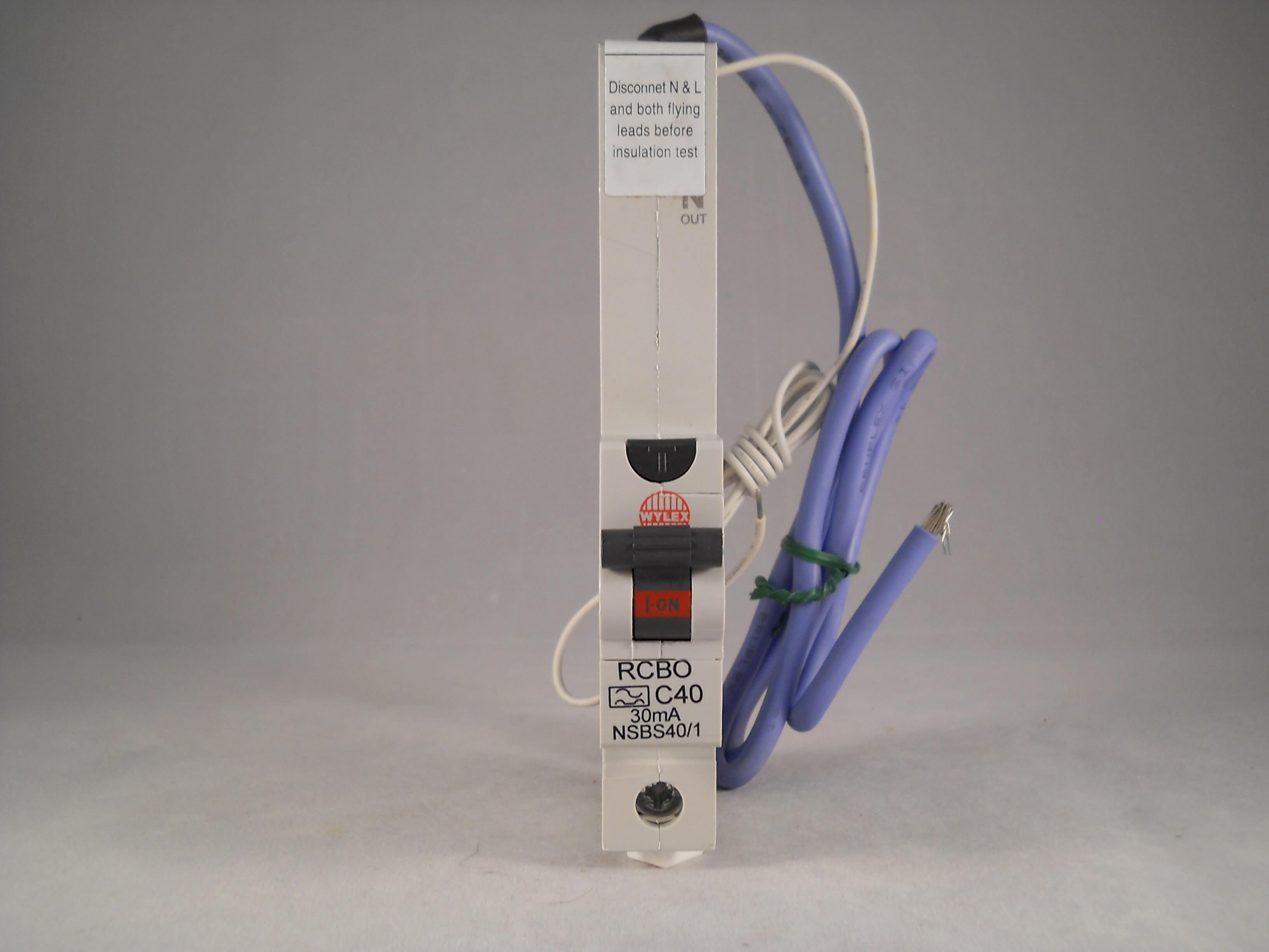 Wylex RCBO 40 Amp 30mA Type C 40A NH Range C40 NSBS40/1 NEW - Willrose ...