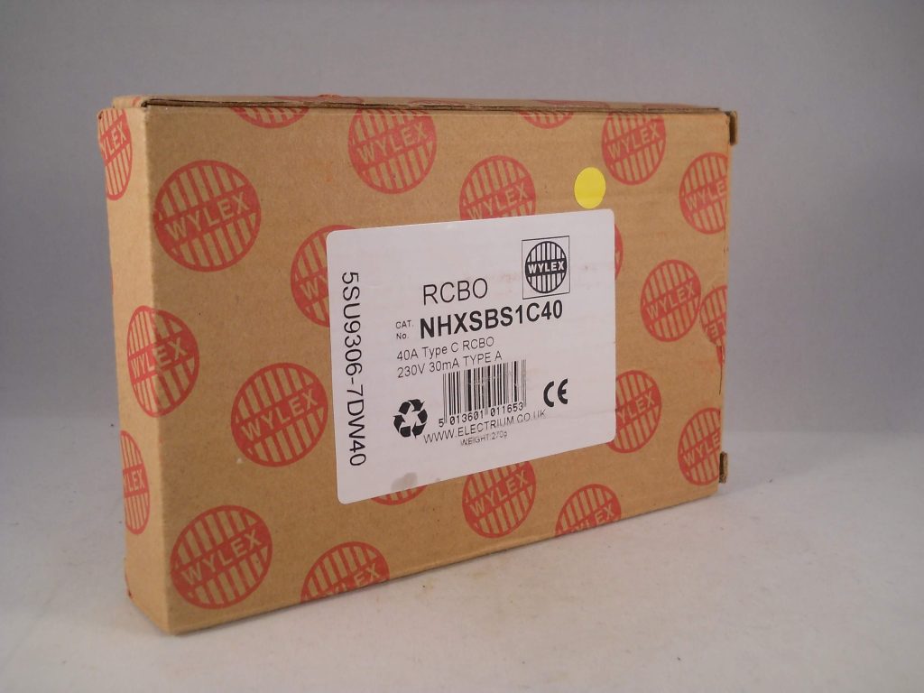 Wylex RCBO 40 Amp 30mA Type C 40A NHXSBS Range C40 NHXSBS1C40 NEW ...