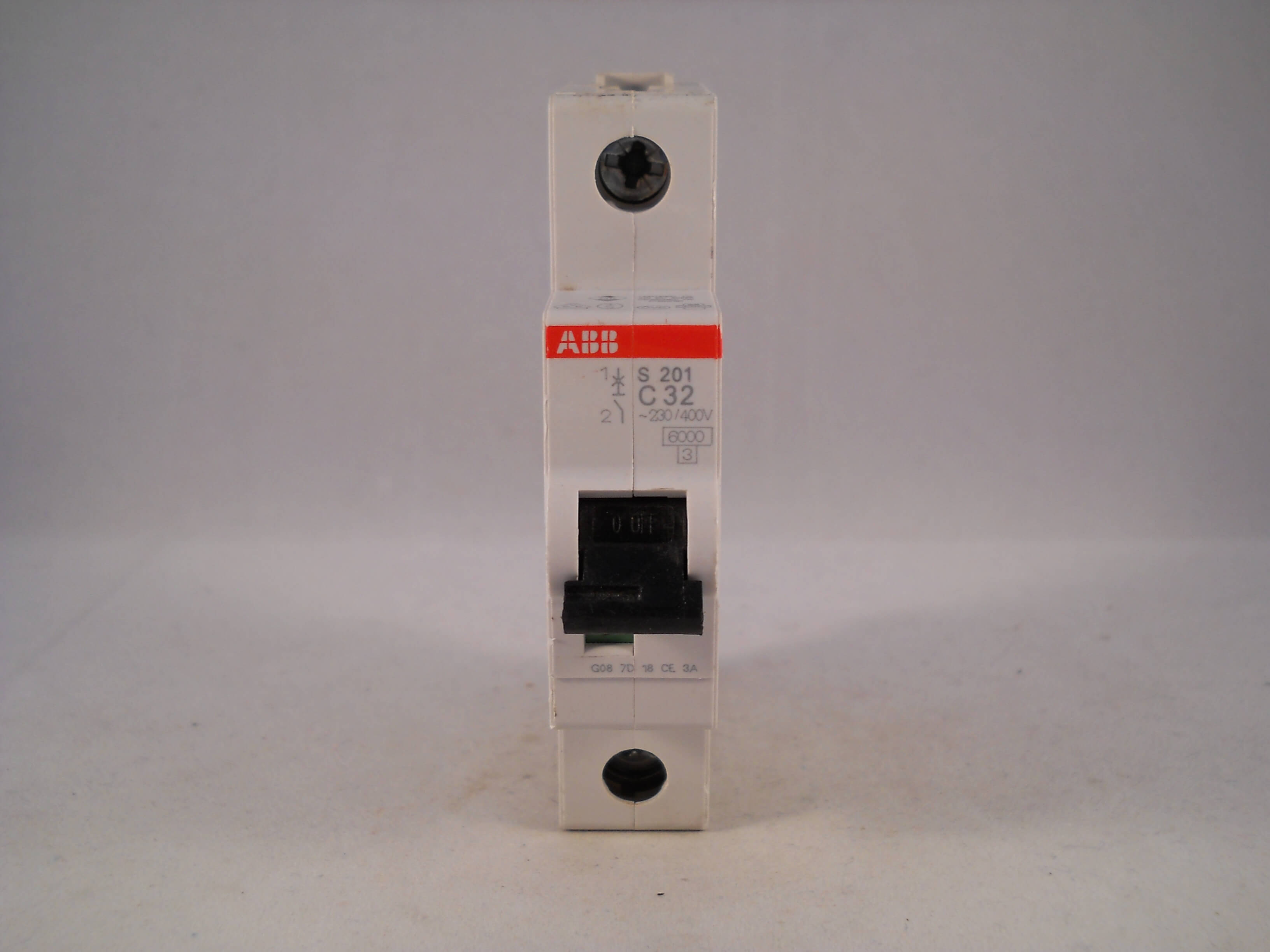 ABB MCB 32 Amp Type C Single Pole 32A C32 Circuit Breaker S201 S201C32 ...