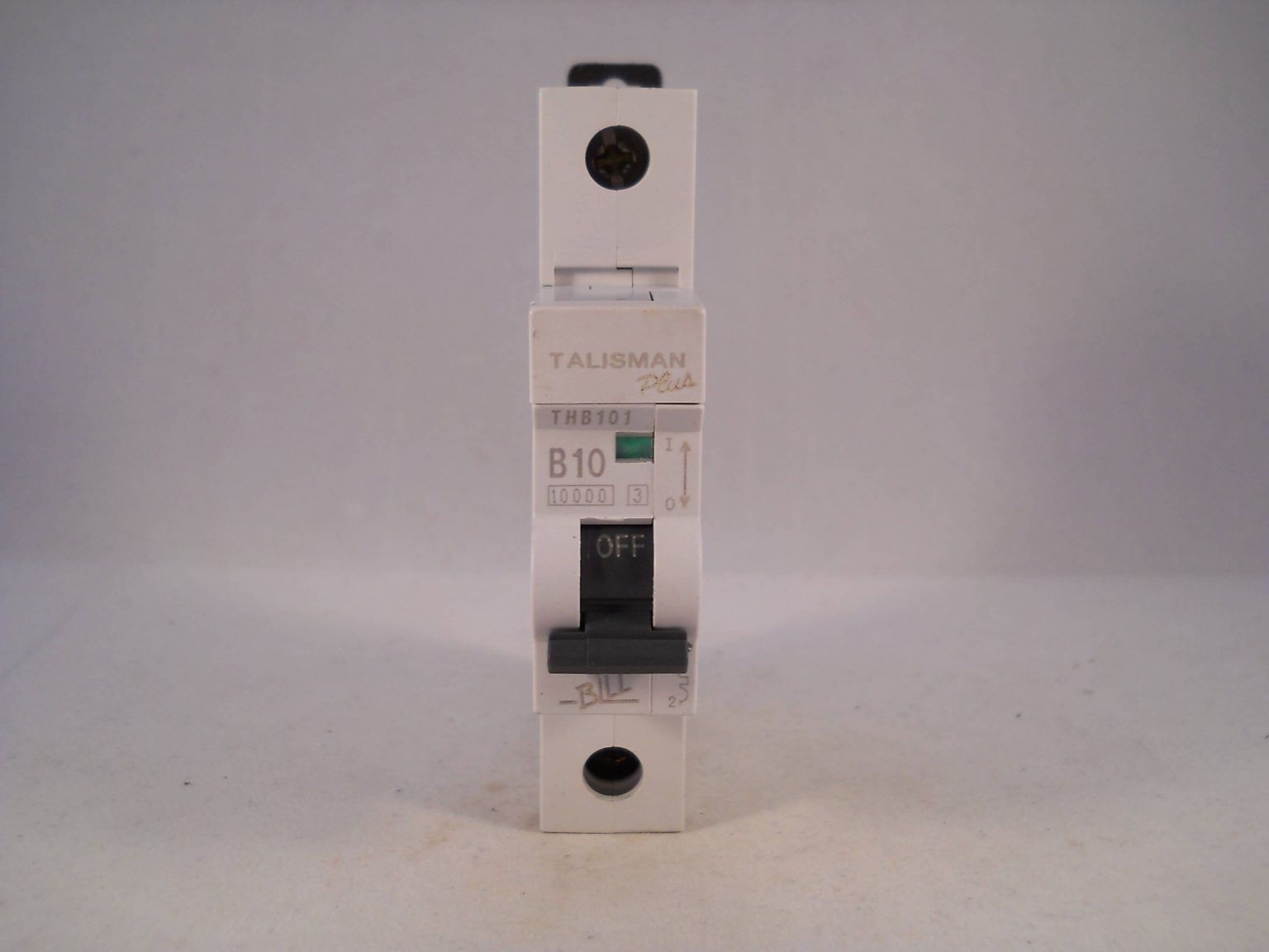 Bill Talisman Plus MCB 10 Amp Type B 10A Single Pole Breaker MEM MBH110 ...