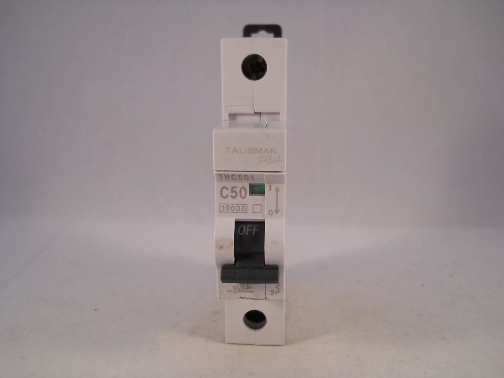 Bill Talisman Plus MCB 50 Amp Type C 50A Single Pole Breaker MEM MCH150 ...