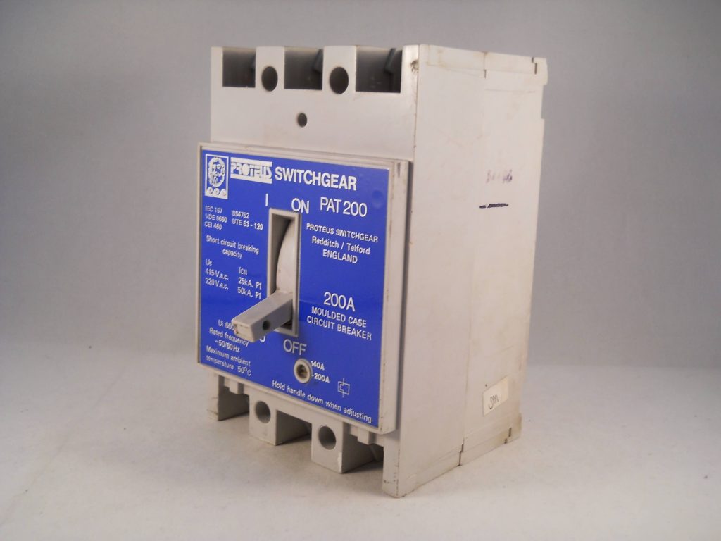 Proteus MCCB 200 Amp Triple Pole 3 Phase 200A Circuit Breaker PAT200 ...
