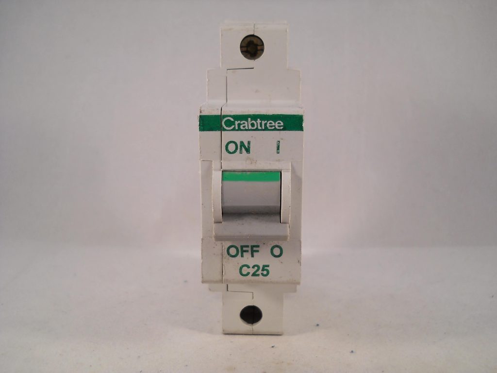 Crabtree Polestar MCB 25 Amp Type C 25A Single Pole Circuit Breaker 60C ...