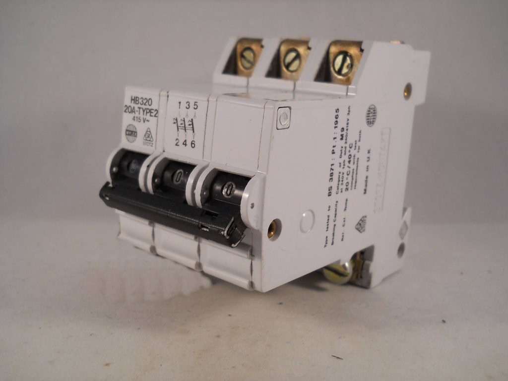 Wylex MCB 20 Amp Type 2 M9 Triple Pole 3 Phase 20A S213 Stotz Kontakt ...