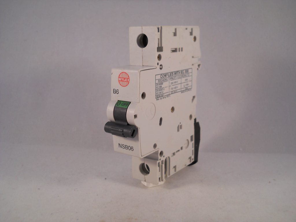 Wylex NSB MCB 6 Amp Single Pole Circuit Breaker Type B 6A NSB06 Series ...