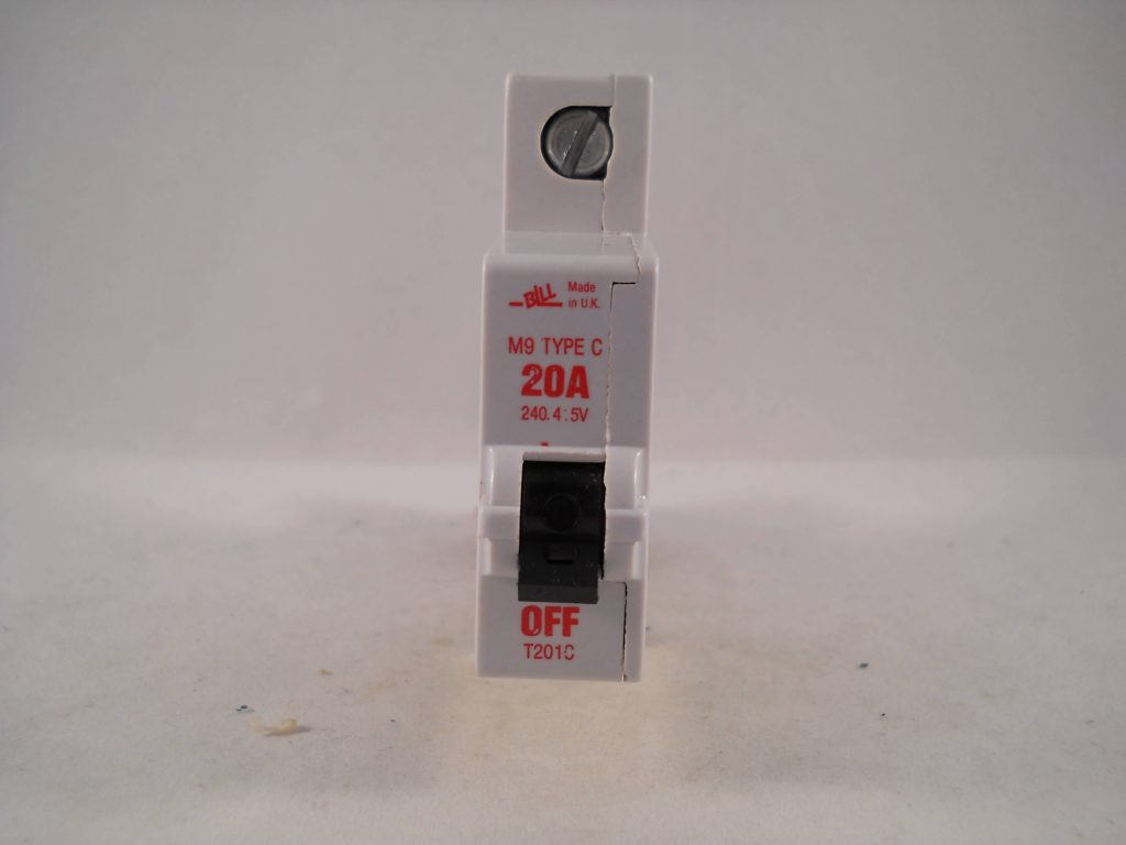 Bill MCB Type C 6 Amp M9 Single Pole 20A Talisman Breaker MEM 201MB3 ...