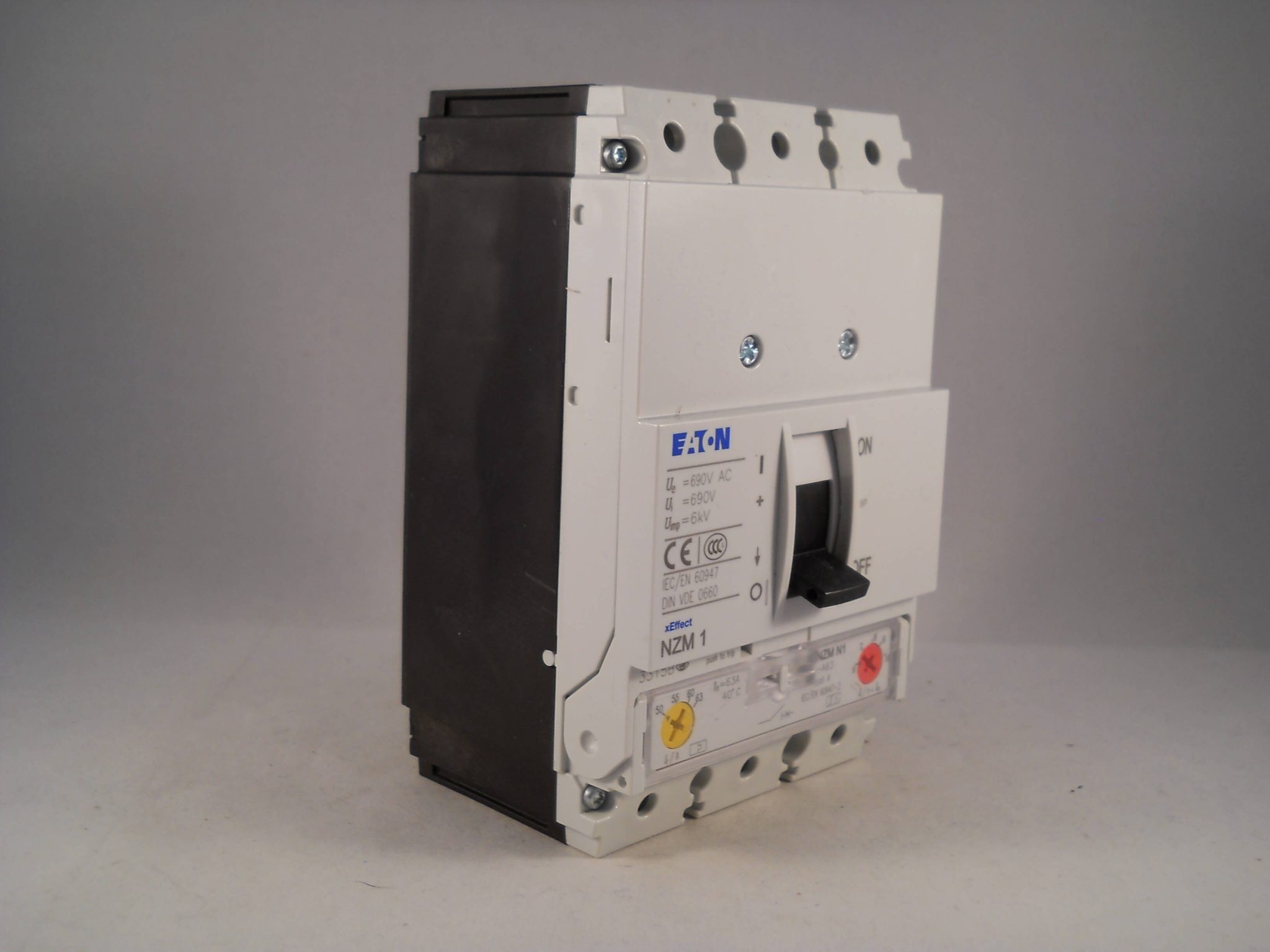Eaton MEM MCCB 63 Amp Triple Pole 63A 3 Phase Memshield 3 NZMN1-A63 ...