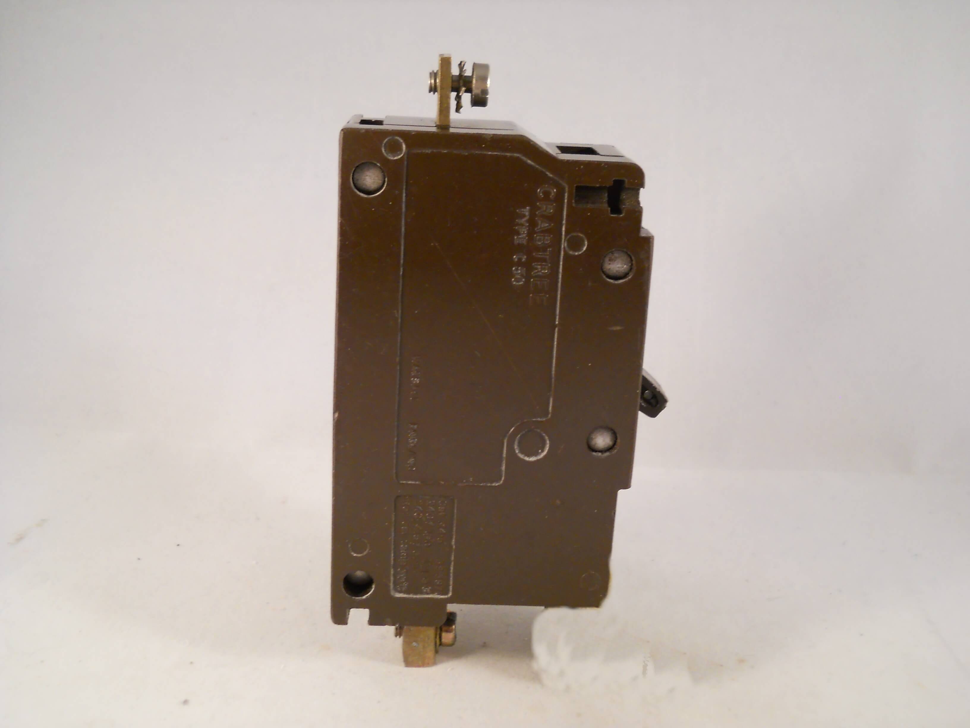 Crabtree C50 MCB 60 Amp Type 2 60A M4.5 Single Pole Circuit Breaker 50/ ...