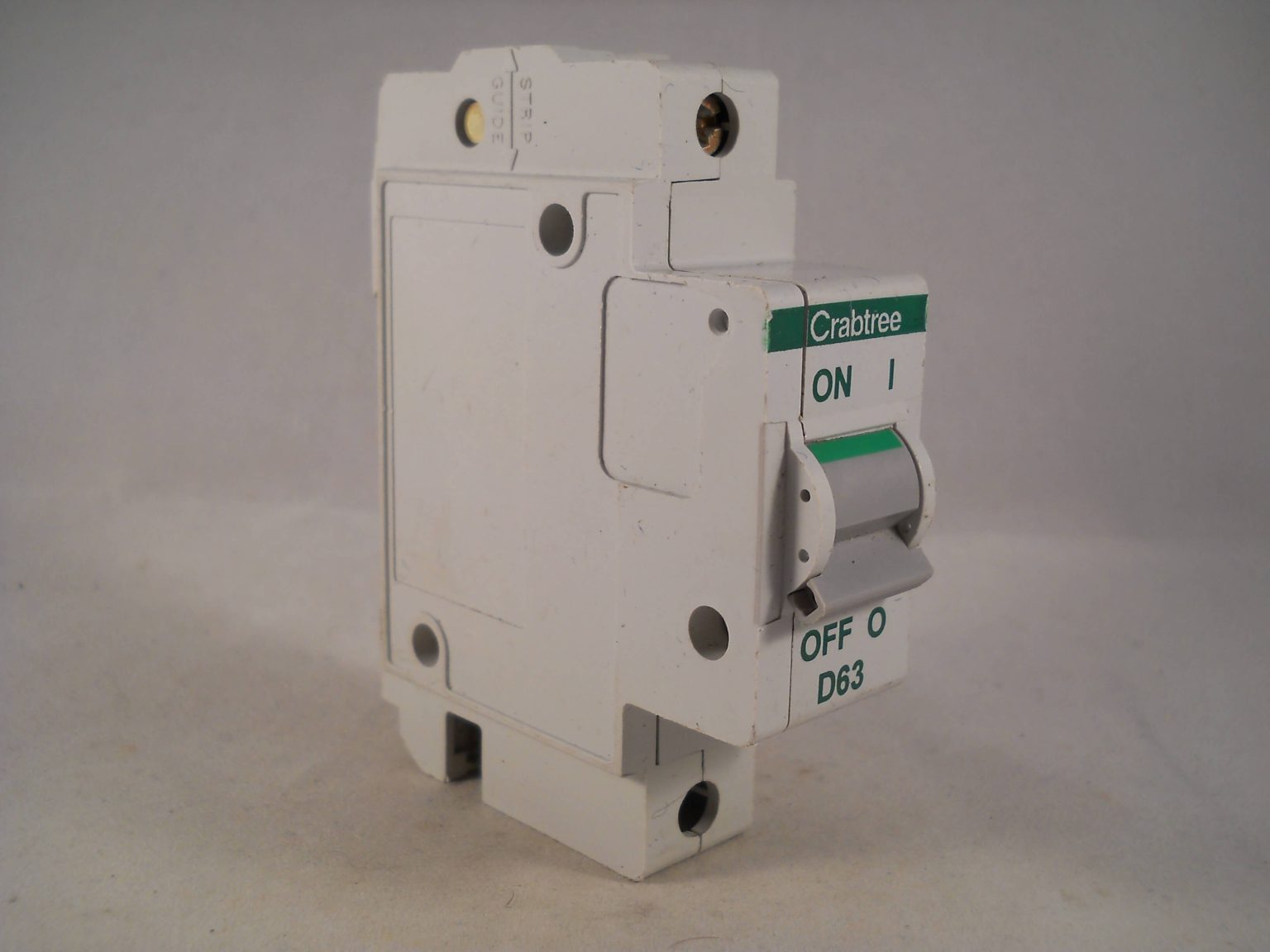 Crabtree Polestar MCB 63 Amp Type D 63A Single Pole Circuit Breaker 60D ...