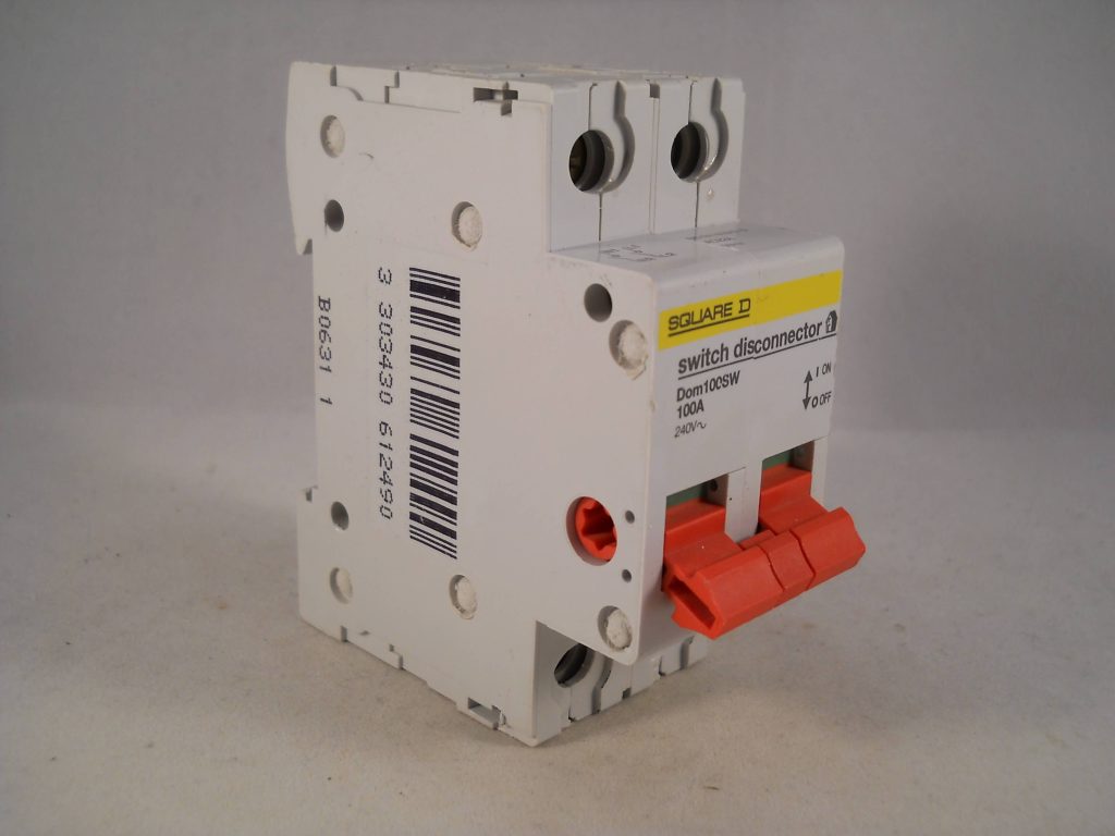 Square D 100 Amp Main Switch 100A Double Pole Isolator Domae DOM100SW ...