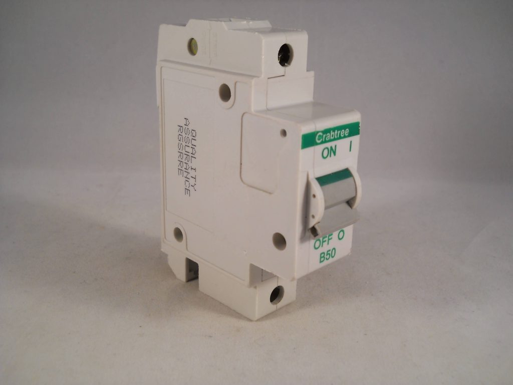Crabtree Polestar MCB 50 Amp Type B 50A Single Pole Circuit Breaker 60B ...