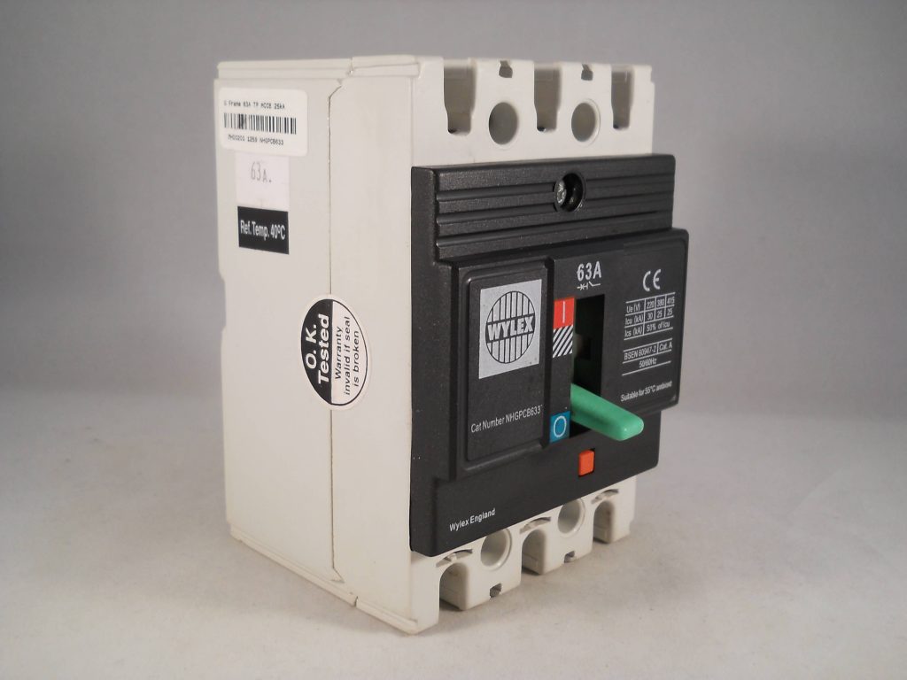 Wylex MCCB 63 Amp Triple Pole 3 Phase 63A G Frame NHGPCB363 - Willrose ...