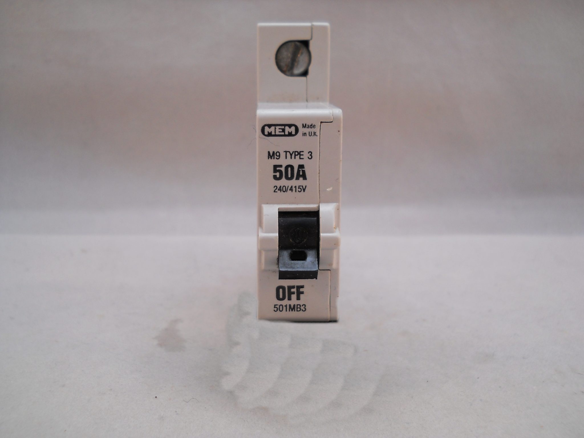 MEM MCB Type 3 50 Amp M9 Single Pole 50A Memshield Circuit Breaker ...