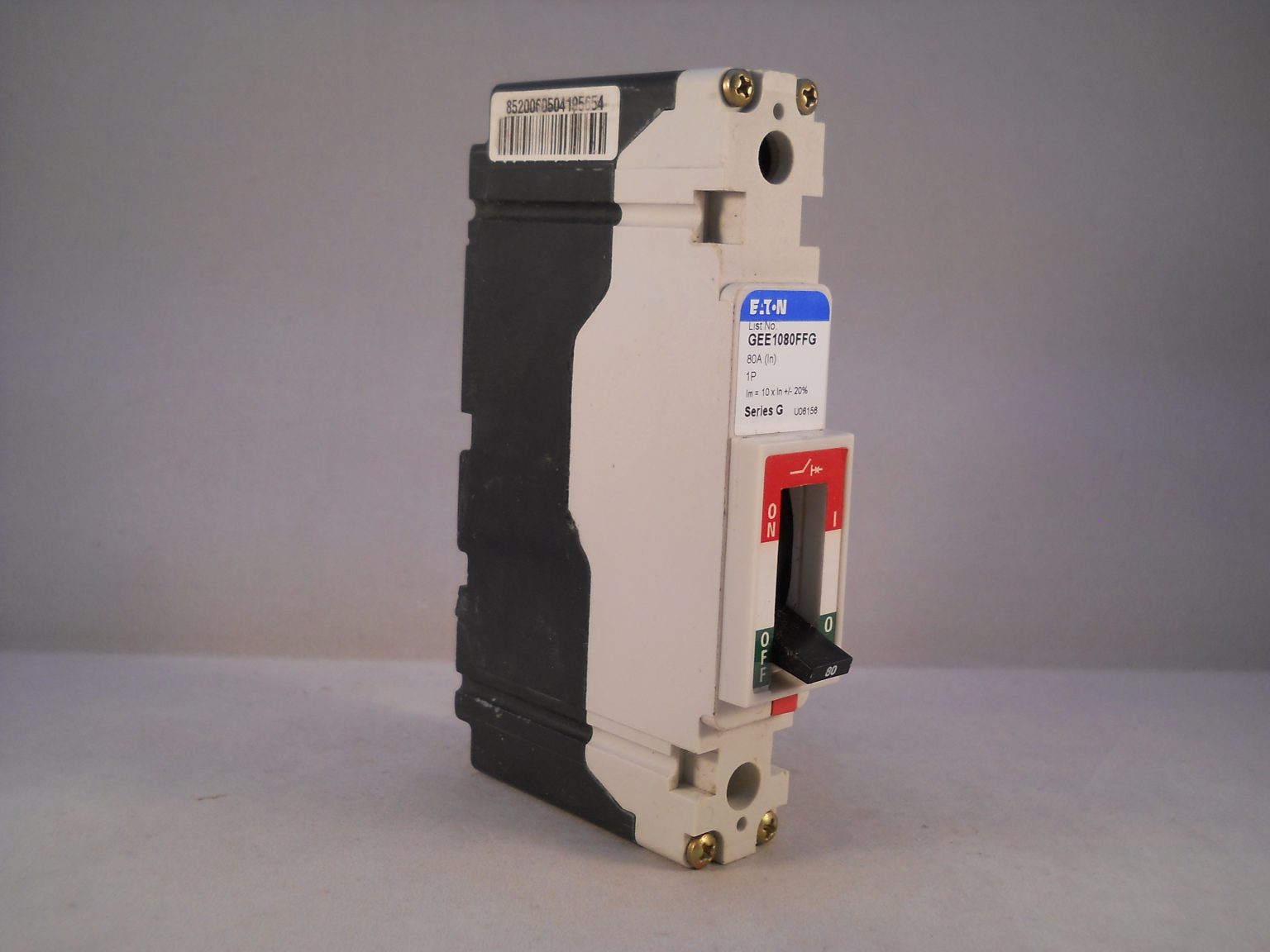 Eaton MCCB 80 Amp Single Pole 80A Series G Breaker GEE1080FFG NEW ...