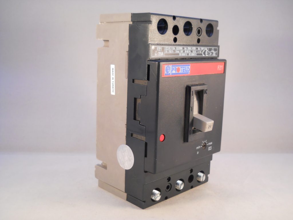 Proteus MCCB 25 Amp Triple Pole 3 Phase F21 25A Circuit Breaker 25F21 ...
