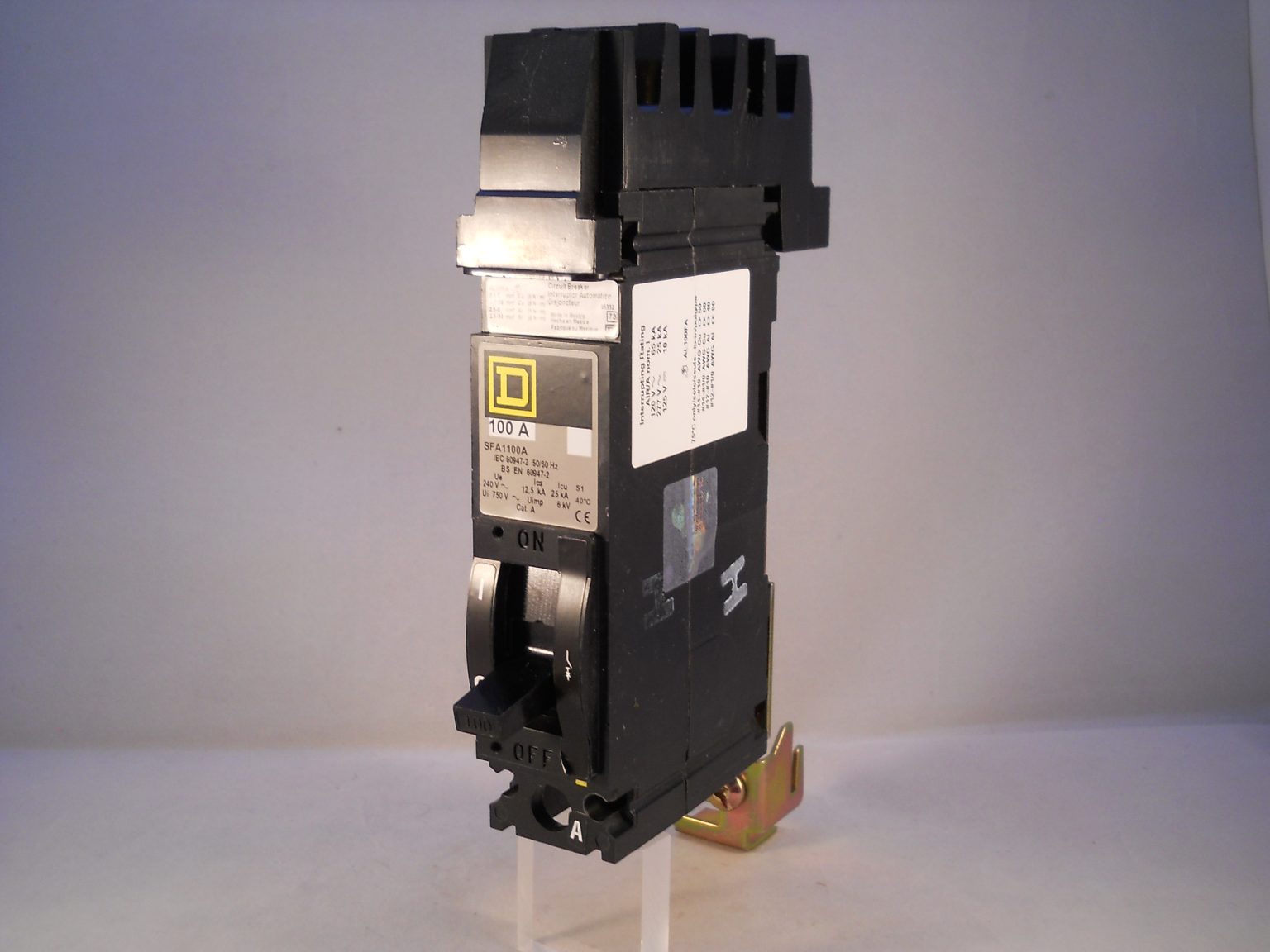 Square D MCCB 100 Amp Single Pole 100A i-Line Circuit Breaker SFA1100A ...