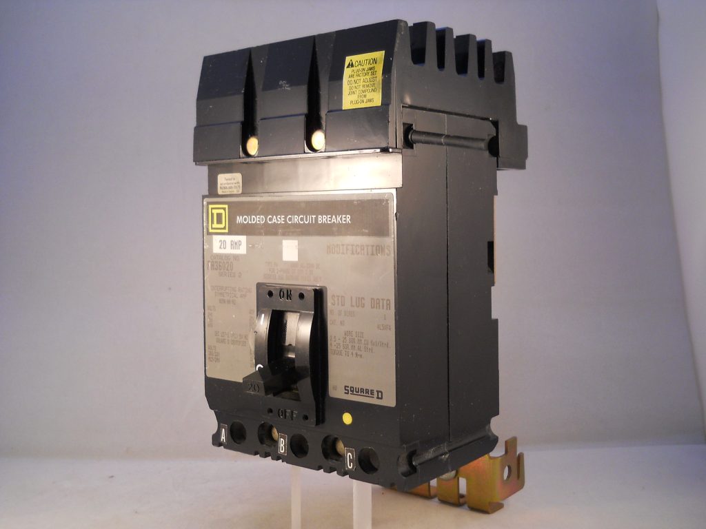 Square D MCCB 20 Amp Triple Pole 3 Phase 20A Series 2 i-Line Breaker ...