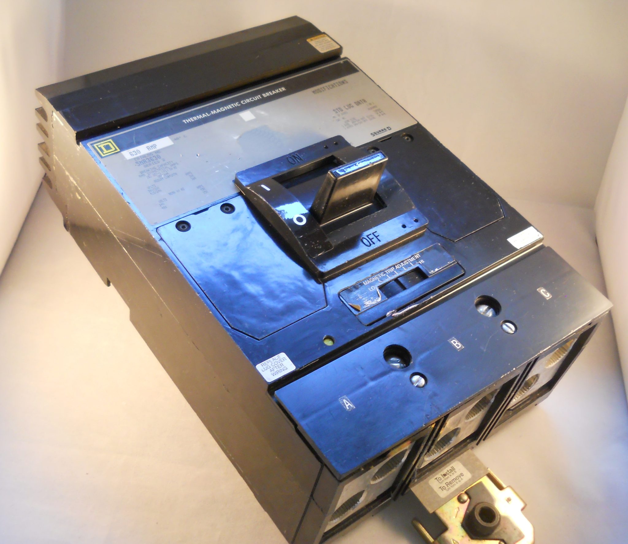Square D 630 Amp Triple Pole 630A I-Line MCCB Moulded Case Breaker ...