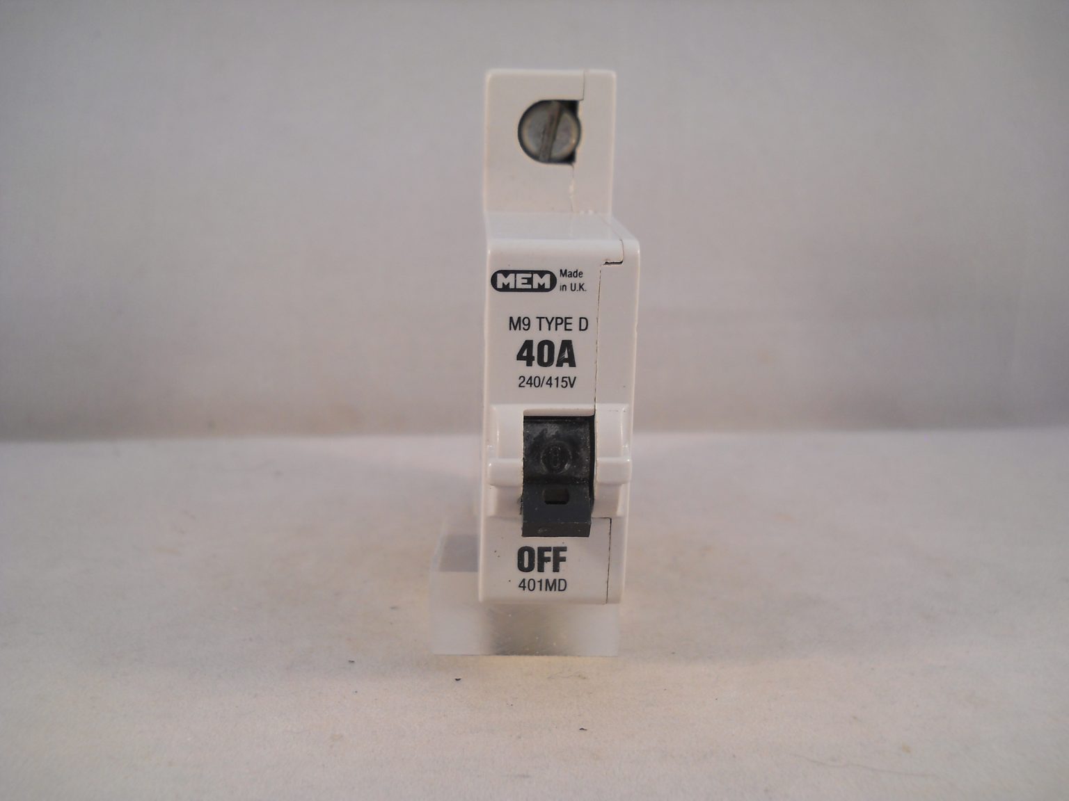MEM MCB Type D 40 Amp M9 Single Pole 40A Memshield 1 T401D 401D 401MB4 ...